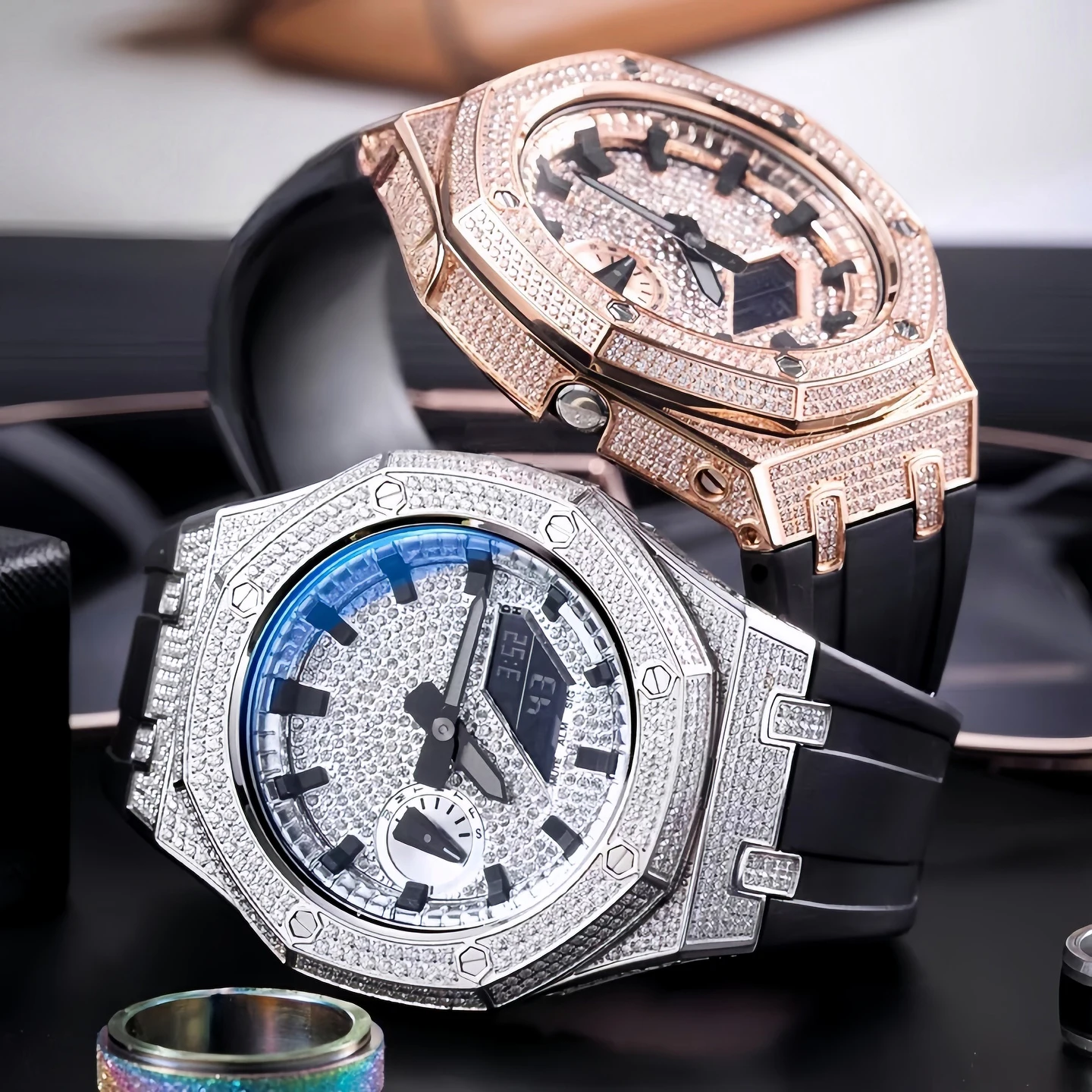 GA2100 GA2110 Starry Sky Diamond Dial For Casio Farmer's Oak GA-2100 ...