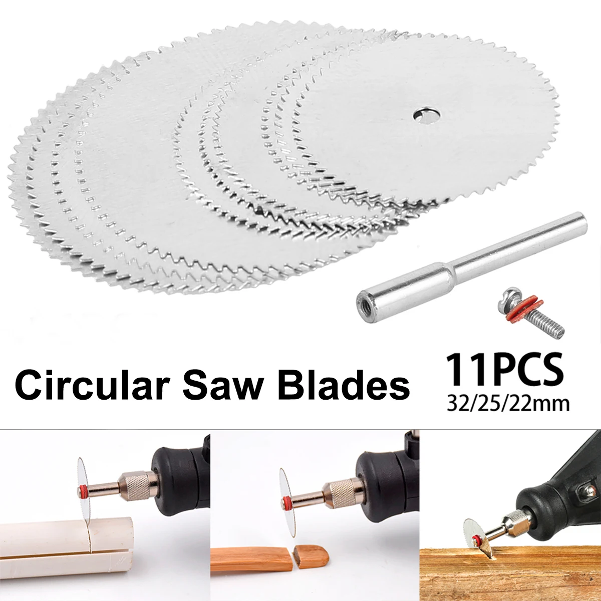 11Pcs-Circular-Saw-Blade-Kit-Stainless-Steel-Professional-Woodworking ...