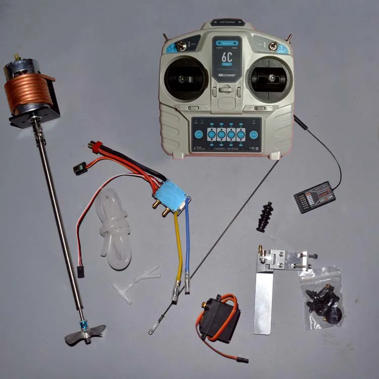 1Set RC Fishing Boat Remote Controller Receiver+775 Motor+Shaft ...