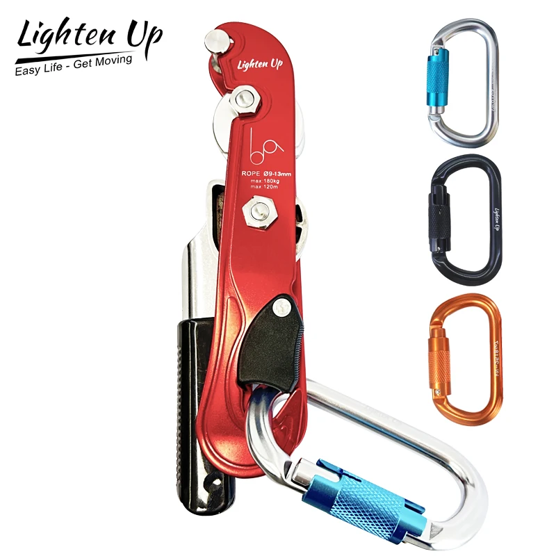 Climbing Down Descender 25kn Carabiner Climbing Stop Rock Descent ...
