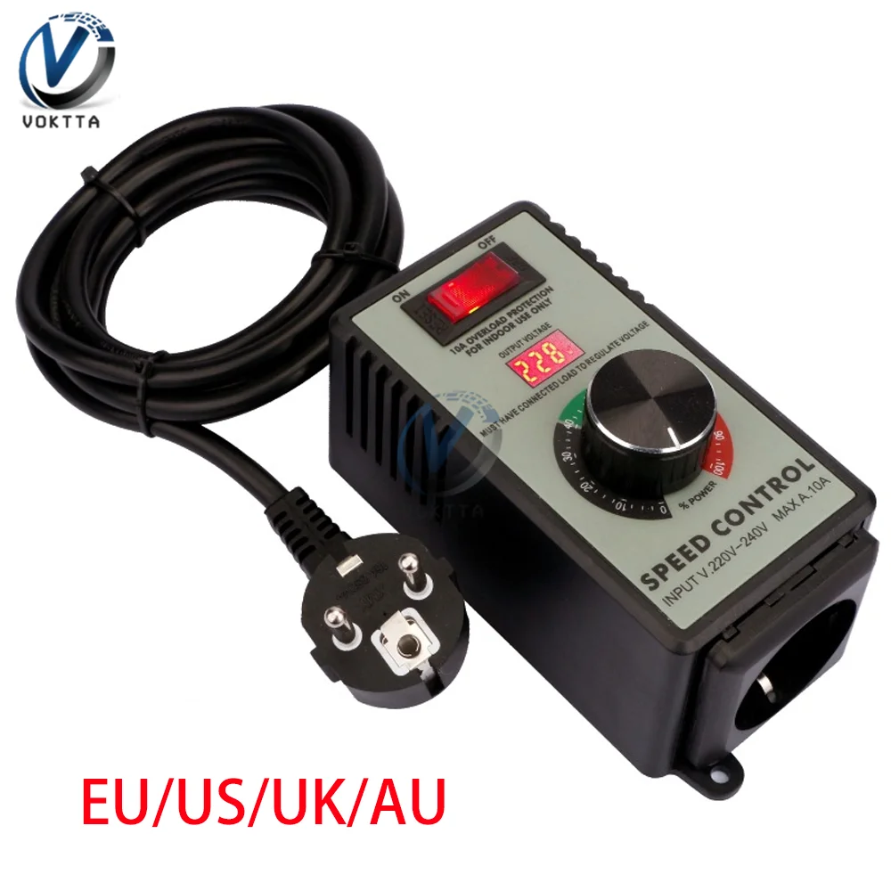110V-220V-Motor-Controller-Stepless-Speed-Controller-Switch-Portable ...