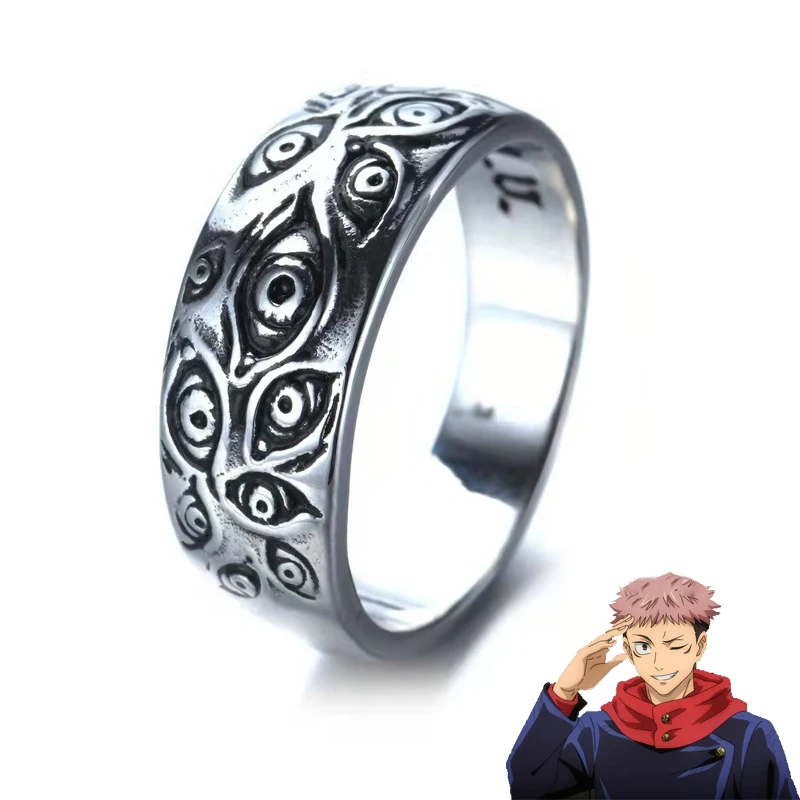 Anime-Jujutsu-Kaisen-Rings-Ryomen-Sukuna-Cosplay-Black-Dead-Eye-Unisex ...