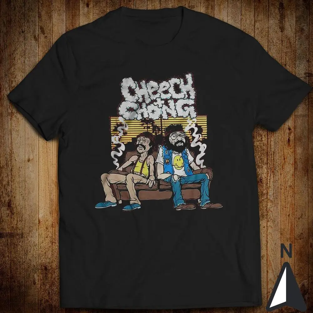 Funny-Vintage-Design-T-Shirt-Cheech-and-Chong-Santa-Claus-and-His-Old ...