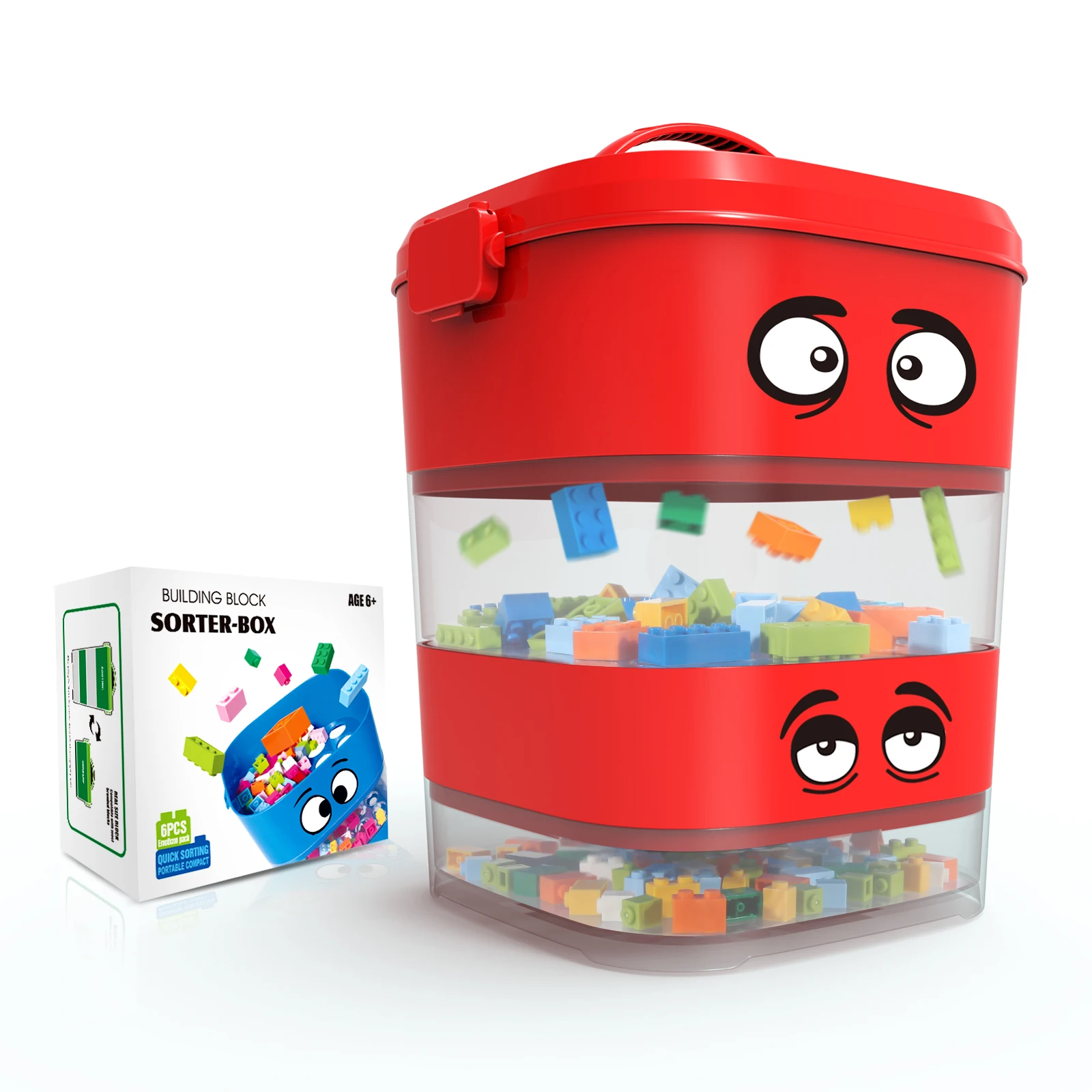 Building-Blocks-Sorter-Sifter-Box-4-Tray-Constructor-Storage-3 ...