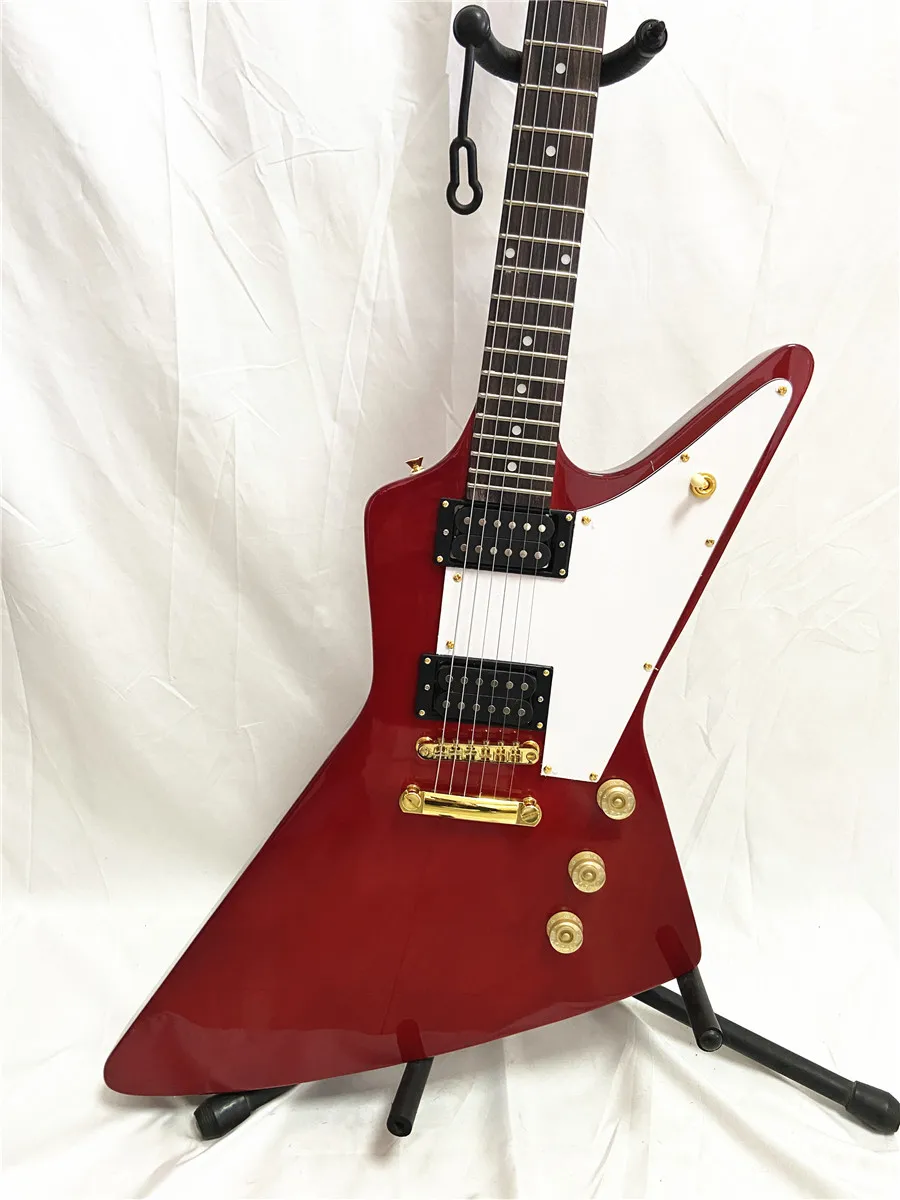 Custom-edition-Explorer-Profiled-Transparent-red-6-string-electric ...