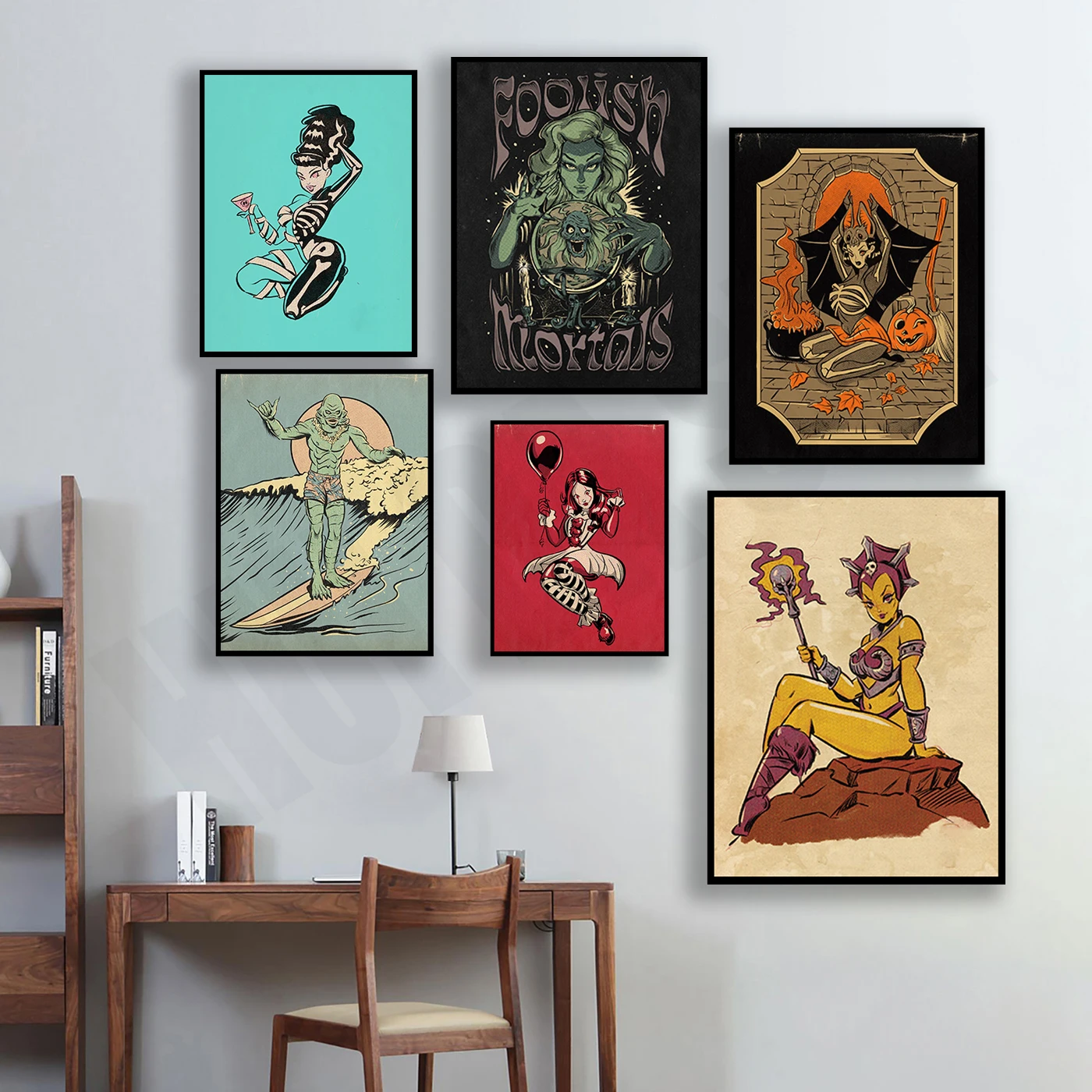 Bride Of Frankenstein Pin Up Art