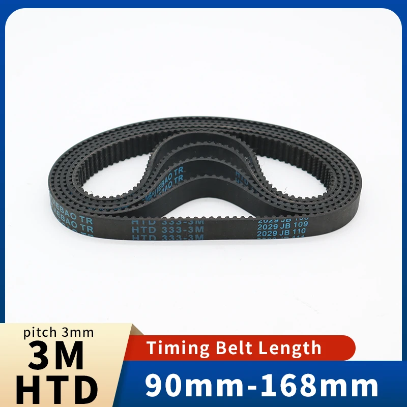 HTD3M Tming Belt Length 90 99 105 108 111 120 123 126 129 132 135 138 ...
