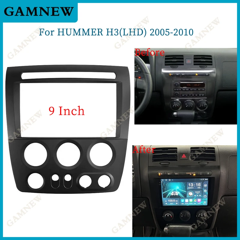 Car-Refitting-CD-DVD-Radio-Fascia-Frame-for-2005-2010-HUMMER-H3-LHD ...