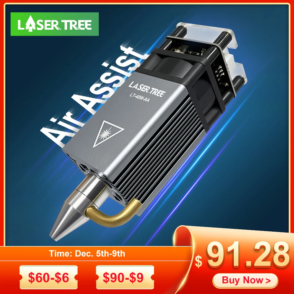 Laser Tree 40w Laser Module 450nm Fixed Focus Laser Head Ttl Blue Light ...