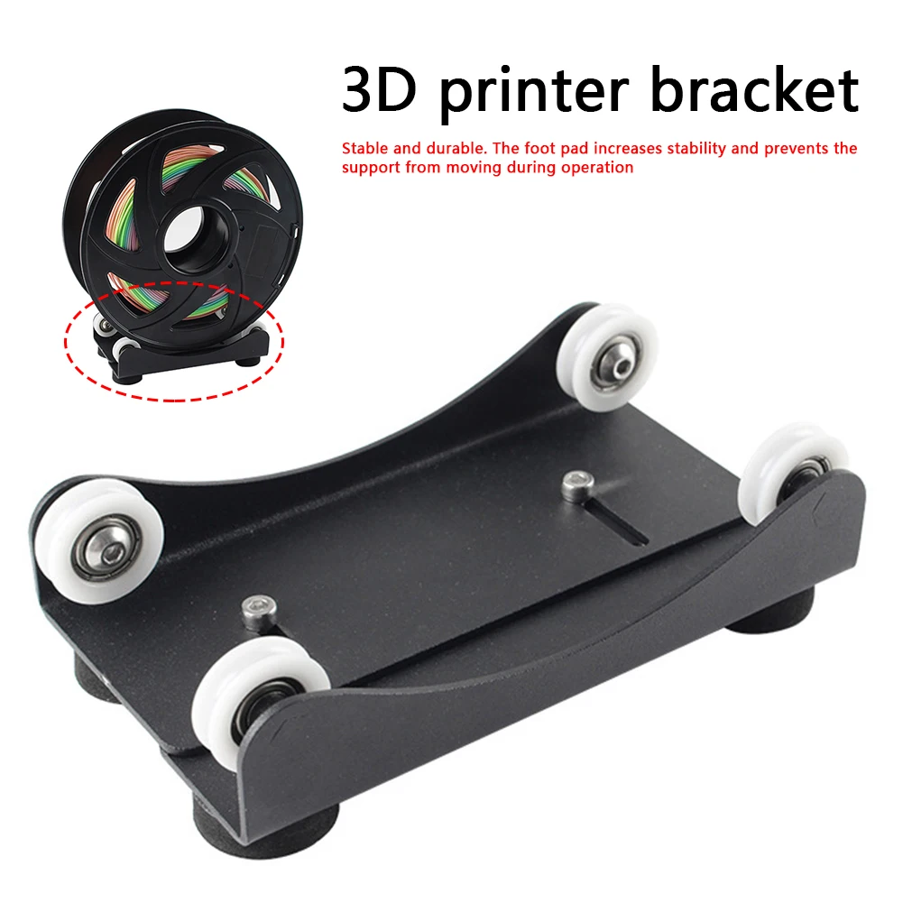 3D Printer Filament Holder with Bearings Brackets for PLA Adjustable ...