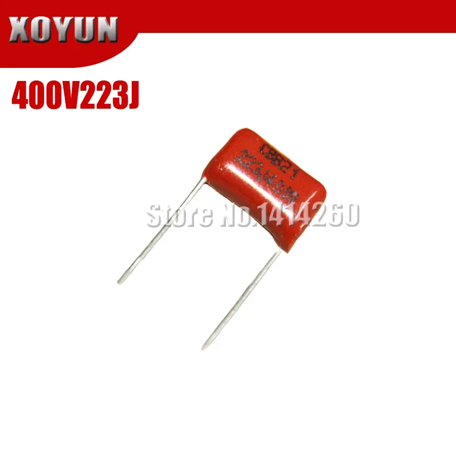 10 peças 400v223j 0.022uf 22nf passo 10mm 223j 400v cbb capacitor de ...