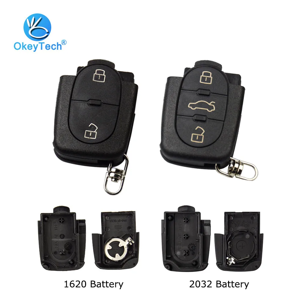 OkeyTech for Audi TT A3 A4 A6 A8 Quattro Car Key Cover Key Chain Shell ...