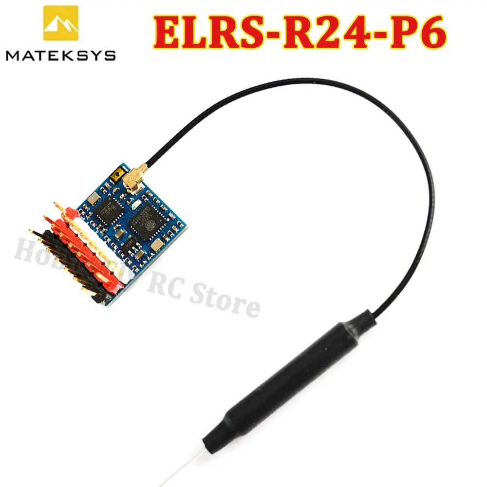 MATEK ELRS-R24-P6 R24-P6 EXPRESSLRS 2.4GHz PWM Receiver With Antenna ...