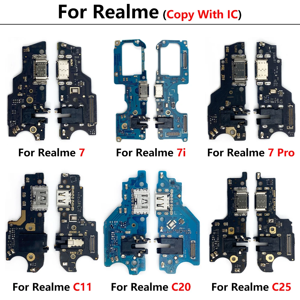 USB Charging Dock Port Charger Plug Flex Cable Connector Board Pin De Carga For Oppo Realme 7 6 ...
