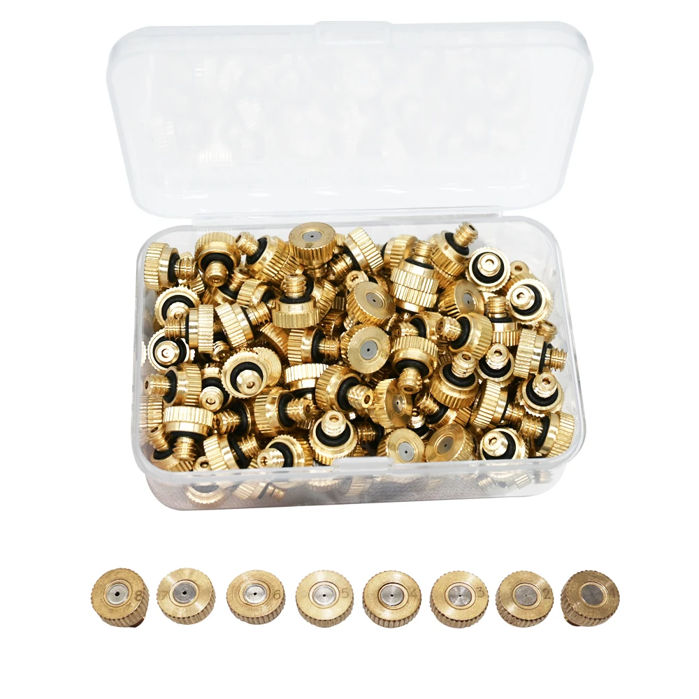 Brass-Irrigation-Thread-Mist-Nozzle-Low-Pressure-Misting-Sprayer-Water ...