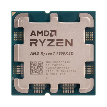 오리지널 AMD Ryzen 7 7800X3D 소켓, AM5 게이밍 데스크탑 CPU 프로세서, 통합 그래픽 박스 포함, 신제품