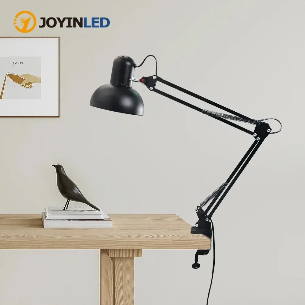1pcs LED Desk Lamp,Swing Arm Table Lamp with Clamp, Eye-Caring ...