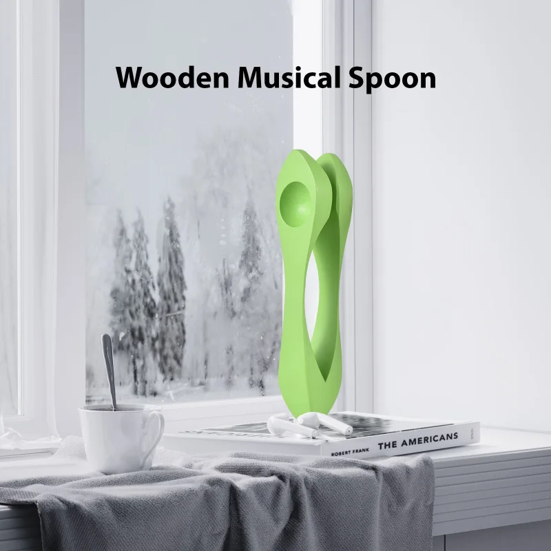 Wooden Musical Spoon Folk Percussion Instrument Natural Wood Folk Sound ...