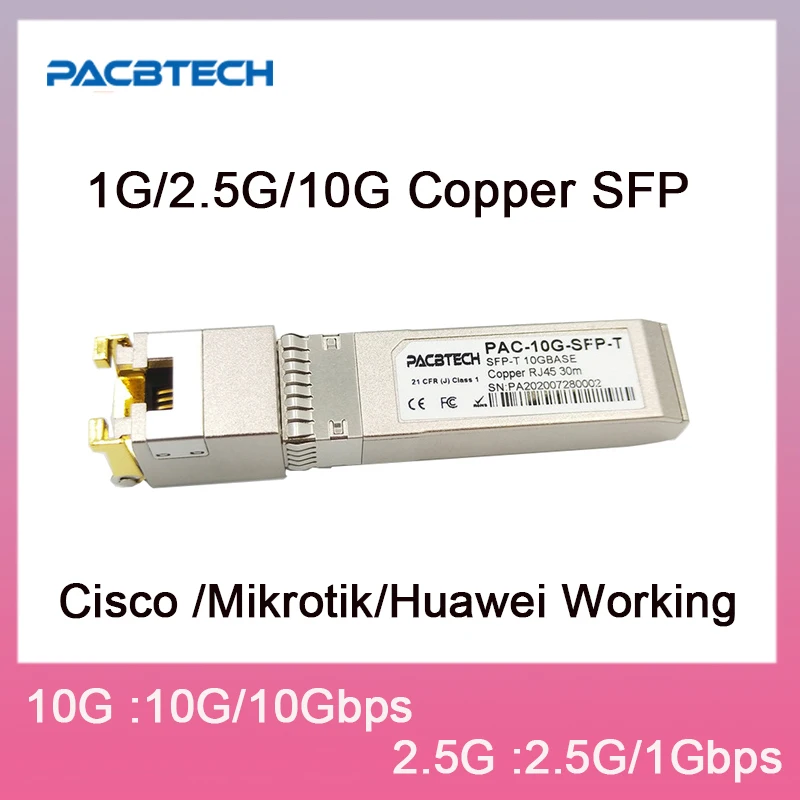 10G-Copper-SFP-Module-Transceiver-30M-80M-1G-1000M-2-5G-Optional-RJ45 ...