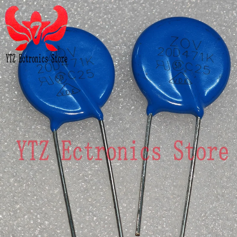 10 piezas ZOV 20D471K 470V P = 10mm 100% varistor original y nuevo ...