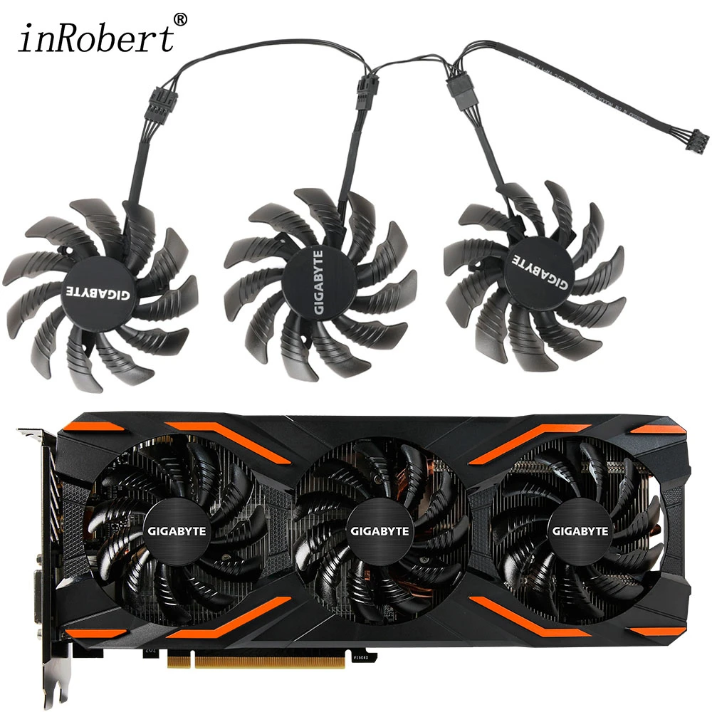 75mm T128010su Gtx 1080/1080ti Gpu Cooler Fan For Gigabyte Gtx 1080 ...