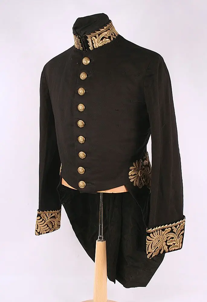 Medieval Men's Colonial Military Uniform Tailcoat Costume 18th Century ...