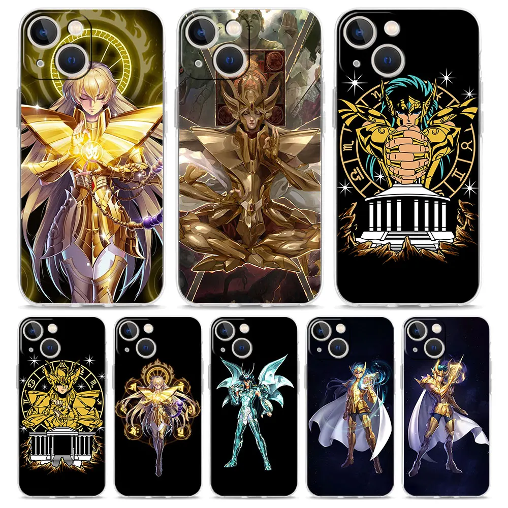 Saint Seiya Virgo Shaka funda de teléfono suave transparente de lujo ...