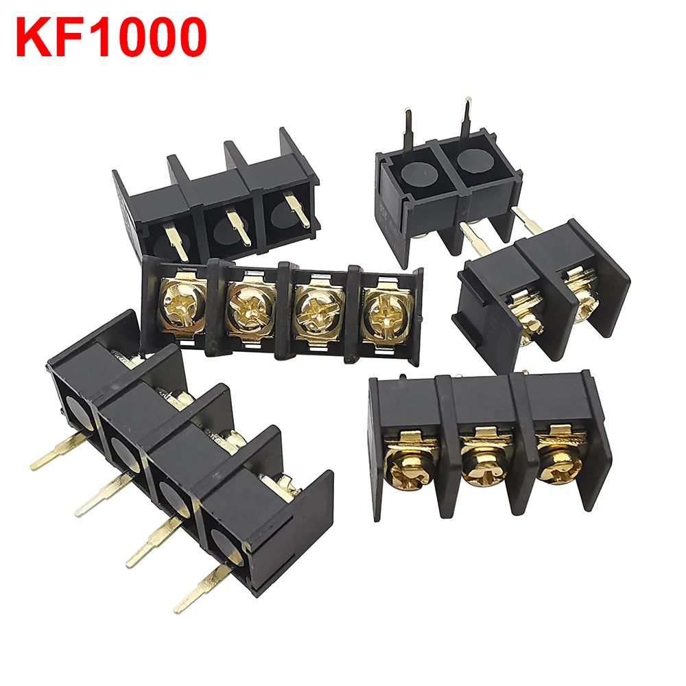 5/10/20Pcs KF1000 10mm 2P 3P 4 Pin Can Be Spliced PCB Screw Terminal ...