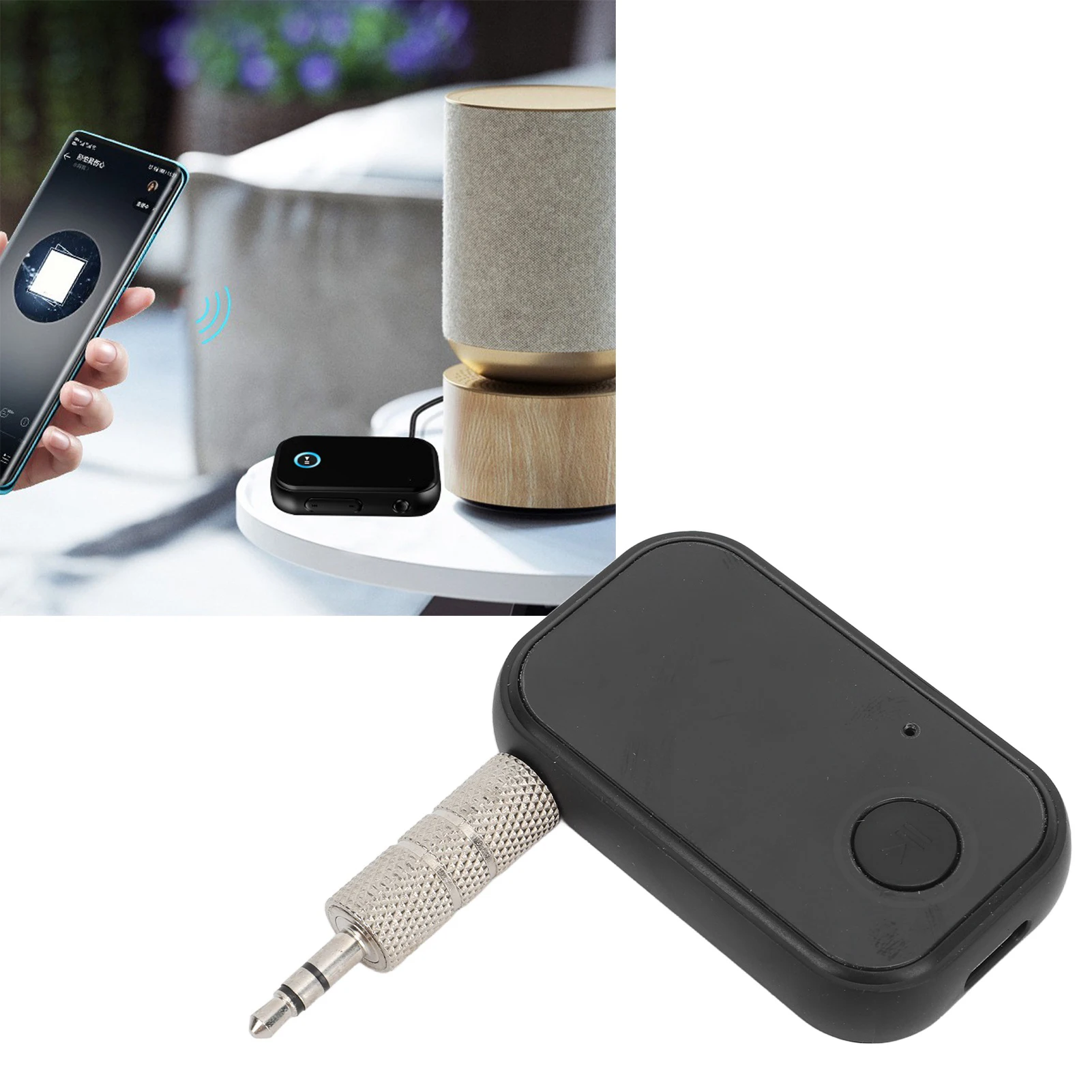 3-5mm-5-0-Car-Receiver-Microphone-Wireless-AUX-Adapter-for-Home-Stereo ...