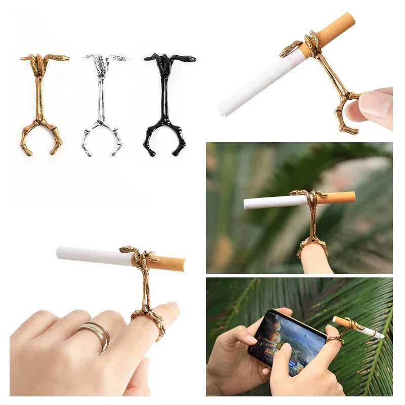 New Arrival Cigarette Holder Ring Rack Finger Clip Bronze Opening ...