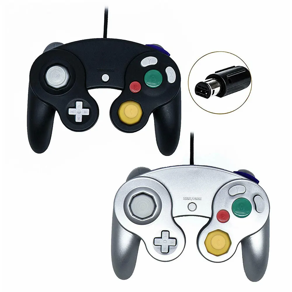 For Gamecube Controller USB Wired Handheld Joystick Compatible Nintend ...