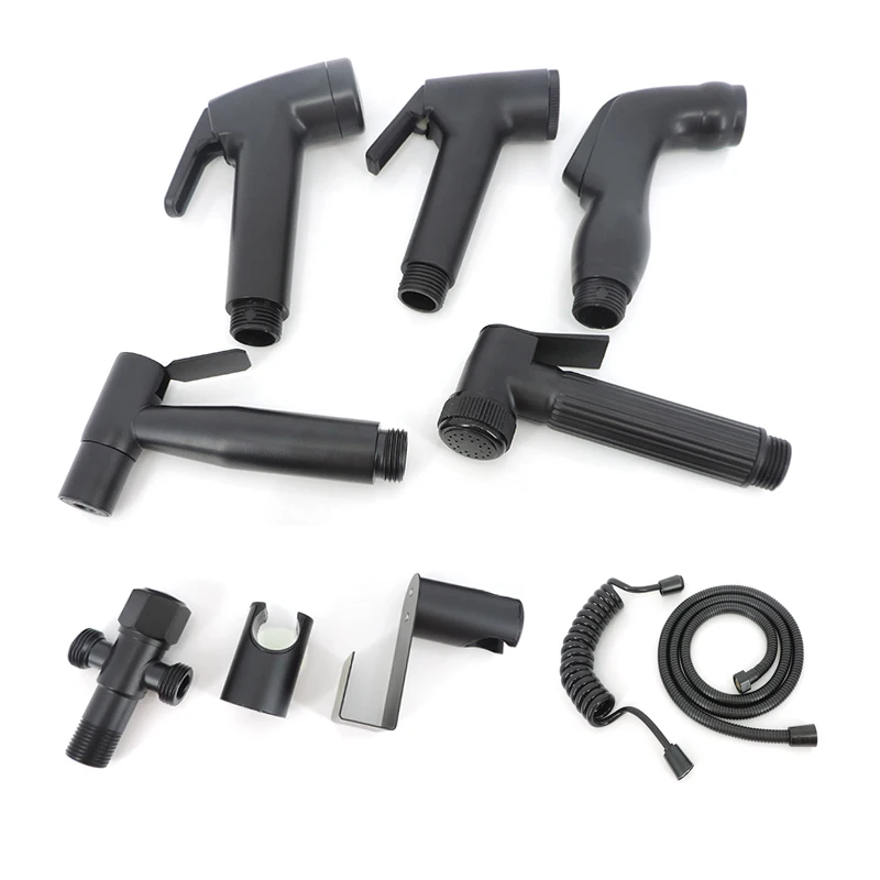 Black-handheld-ABS-stainless-Toilet-Water-spray-faucet-bidet-Sprayer ...