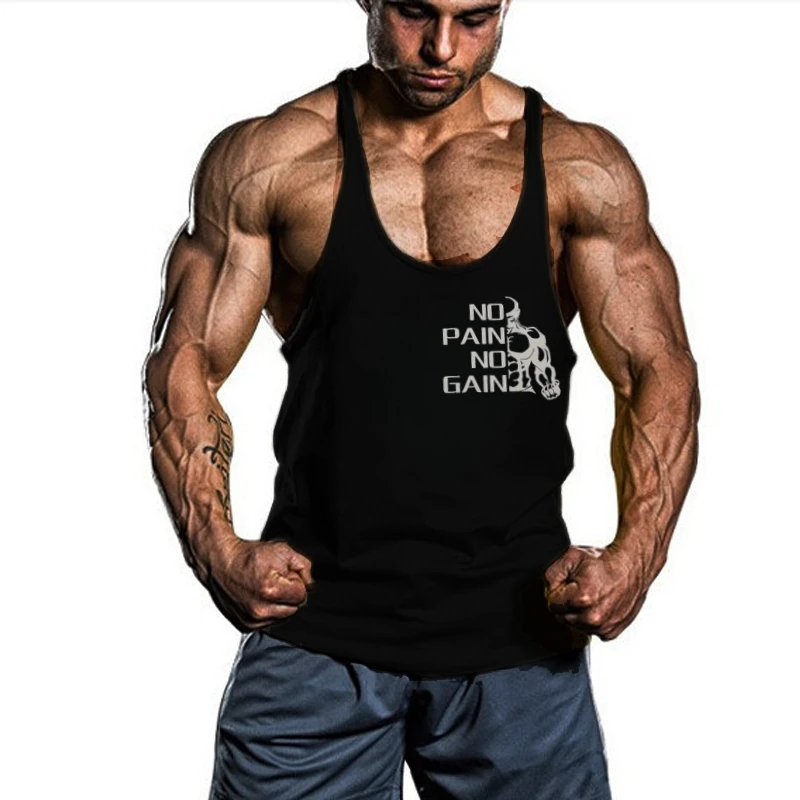 Bodybuilding Apparel Gym Men's Vest Sleeveless Stringer Clothing Muscle ...