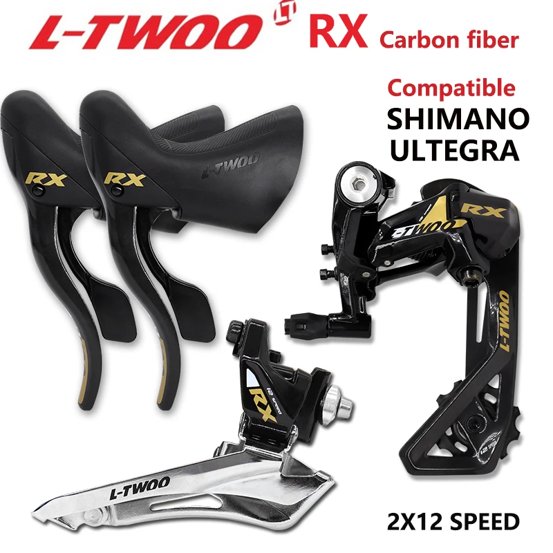 LTWOO RX 2X12 Speed Road Groupset 12S Carbon Fibre Shifter Carbon Fibre ...