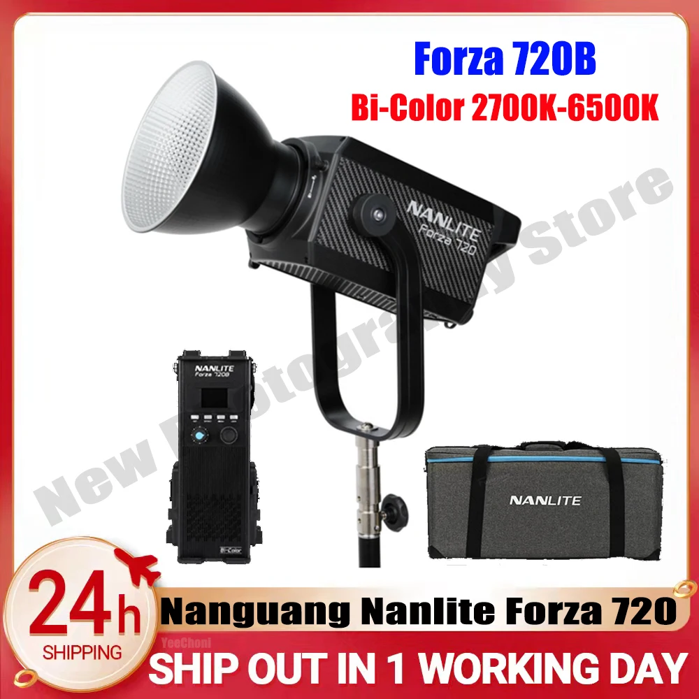 Nanlite Forza 720 Daylight 720B Bi Color LED Monolight COB LED Spot ...