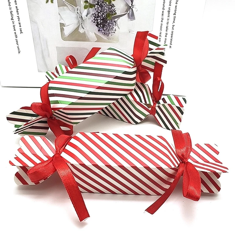 10-20-50pcs-DIY-Christmas-Red-Green-Candy-Box-with-Ribbons-Chocolate ...
