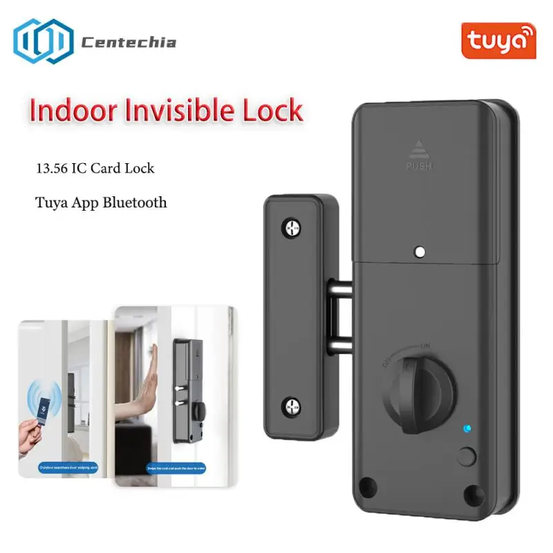 Smart Tuya App IC Card Lock For Wooden Door Bluetooth Lock Electronic ...