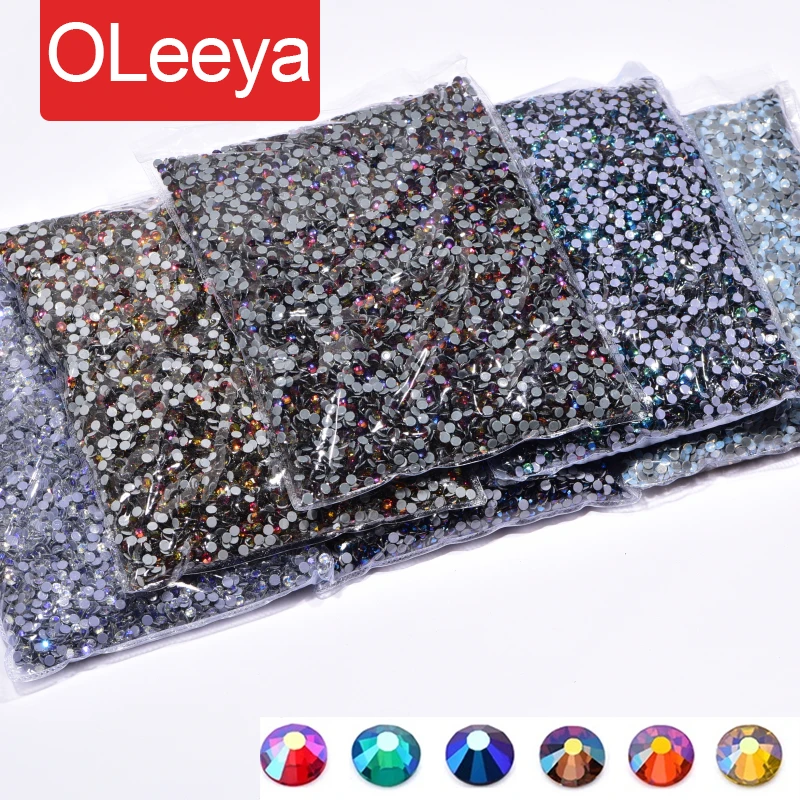 14400Pcs-in-Bulk-Wholesale-Glass-Crystals-SS6-SS20-Color-AB-Hotfix ...