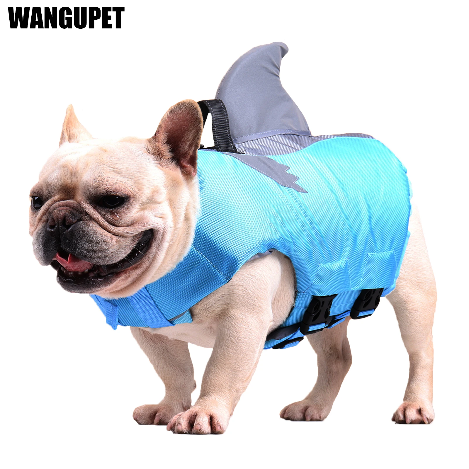 Summer Dog Life Jacket with Handle Surfing Swimming Sailboat Adjustable ...