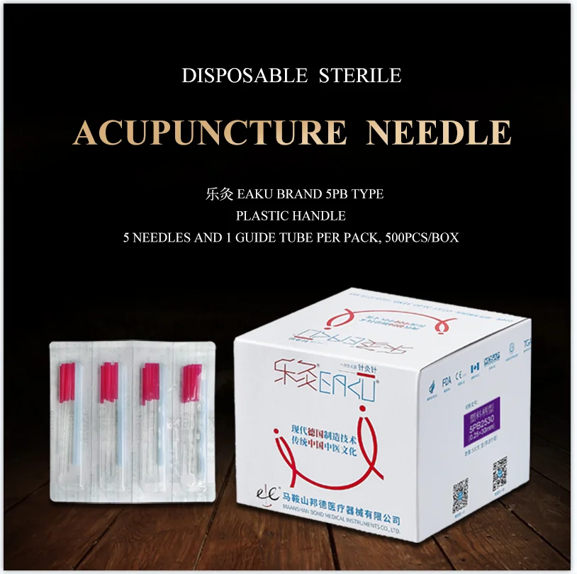 EAKU 플라스틱 손잡이 침술 바늘, EACU 마이크로 바늘, 미용 마사지 얼굴 바늘, 5PB, 500 개| | - AliExpress