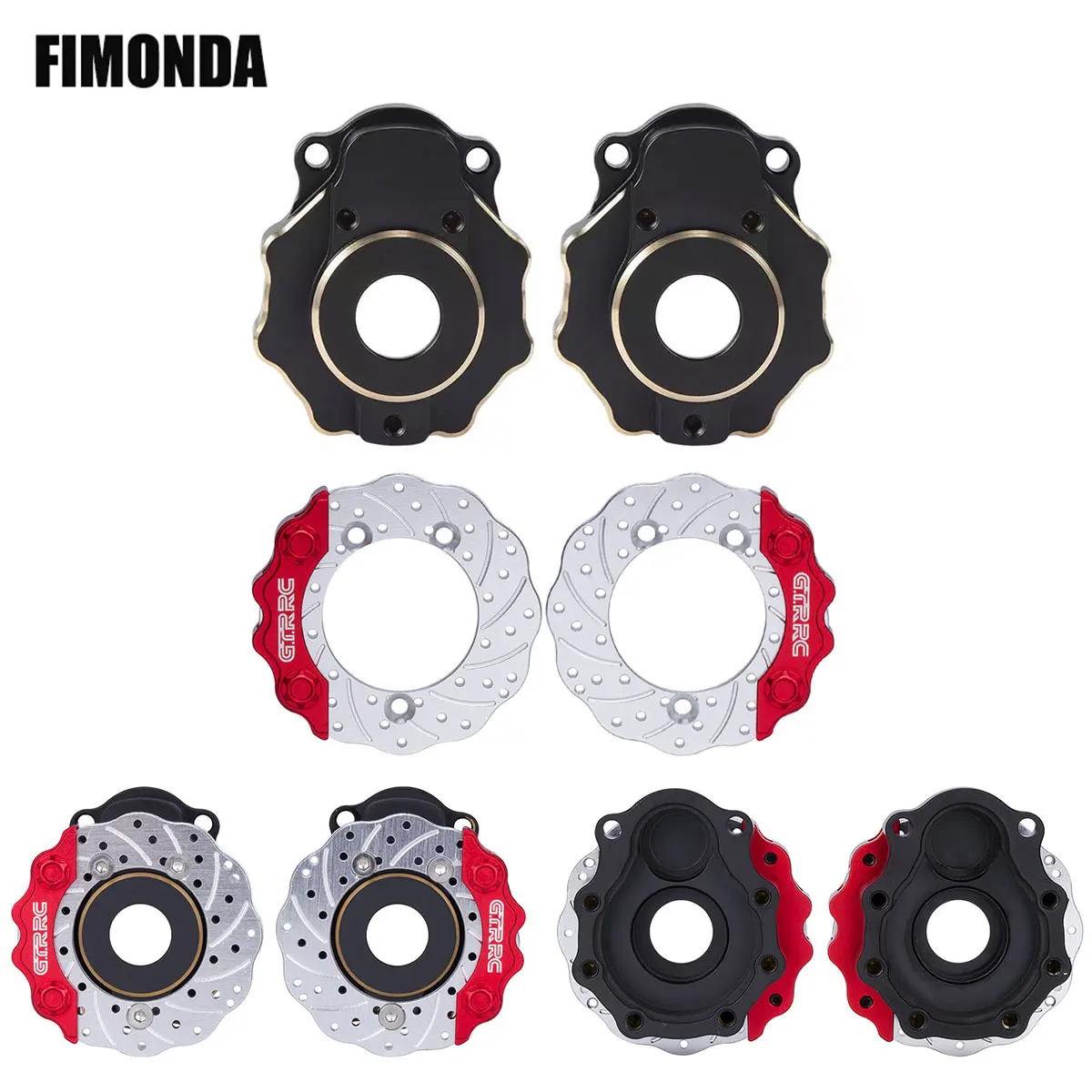 TRX-4-Aluminum-Brake-Disc-Caliper-Kit-for-1-10-RC-Crawler-TRX4-Defender ...