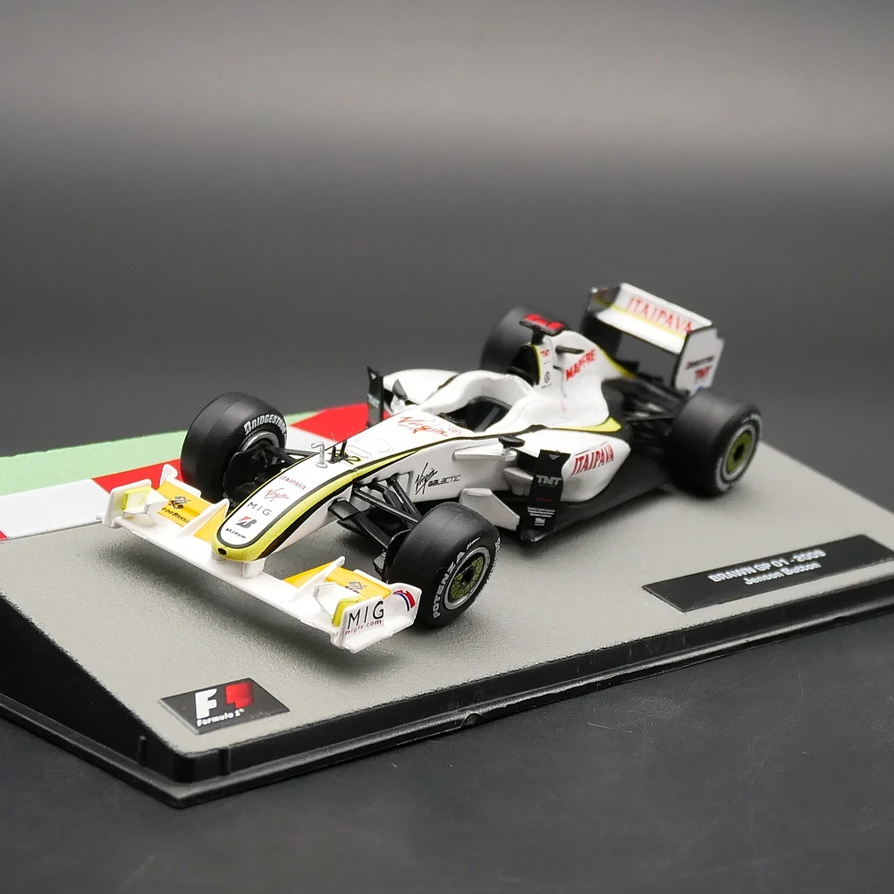 Ixo 1:43 Brawn GP 01 2009 Jenson Button Diecast Car Model Metal Toy ...