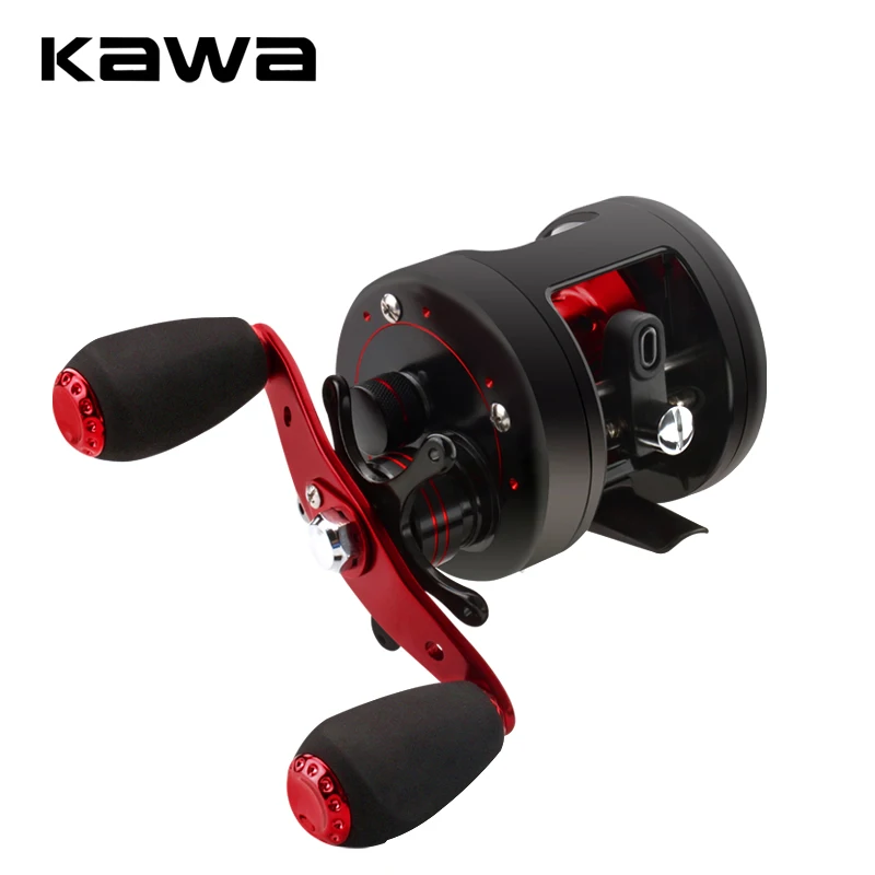 Kawa Fishing Cast Drum Wheel Bait Casting Reel Ratio 5.2:1 Max Drag 6kg ...