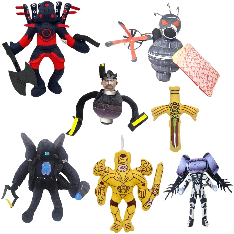 Boneca-Clockman-Titan-Plush-com-armas-Cameraman-Cameraman-Toy-Plushie ...