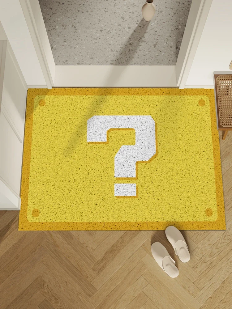 Cartoon-Question-Mark-Doormats-Minimalism-Yellow-Entry-Carpets-Creative ...