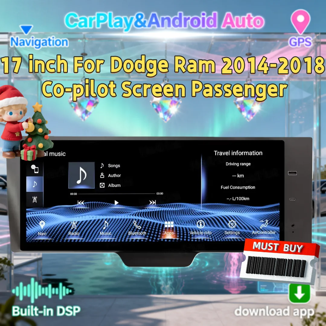 Multimedia Passenger Entertainment Screen For Dodge Ram 2014 2015 2016 ...