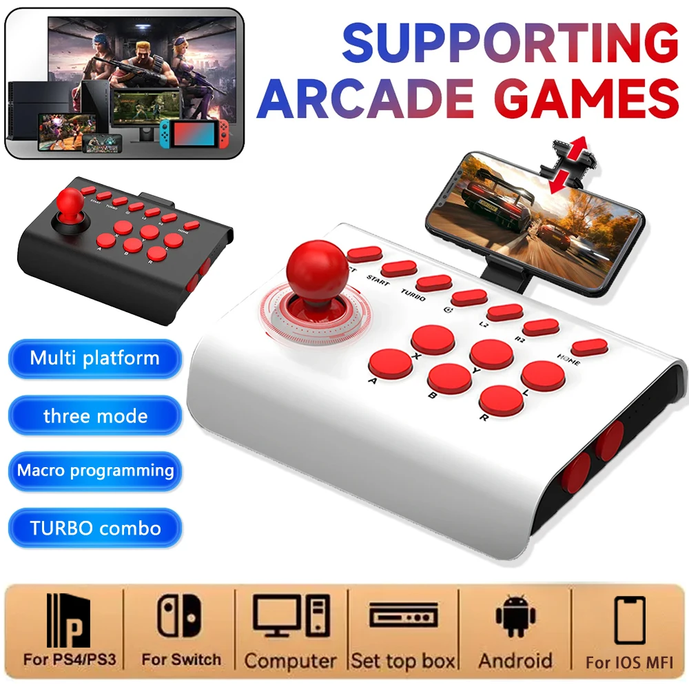 Mando-inal-mbrico-con-Bluetooth-mando-Retro-Arcade-Joystick-para-PC ...