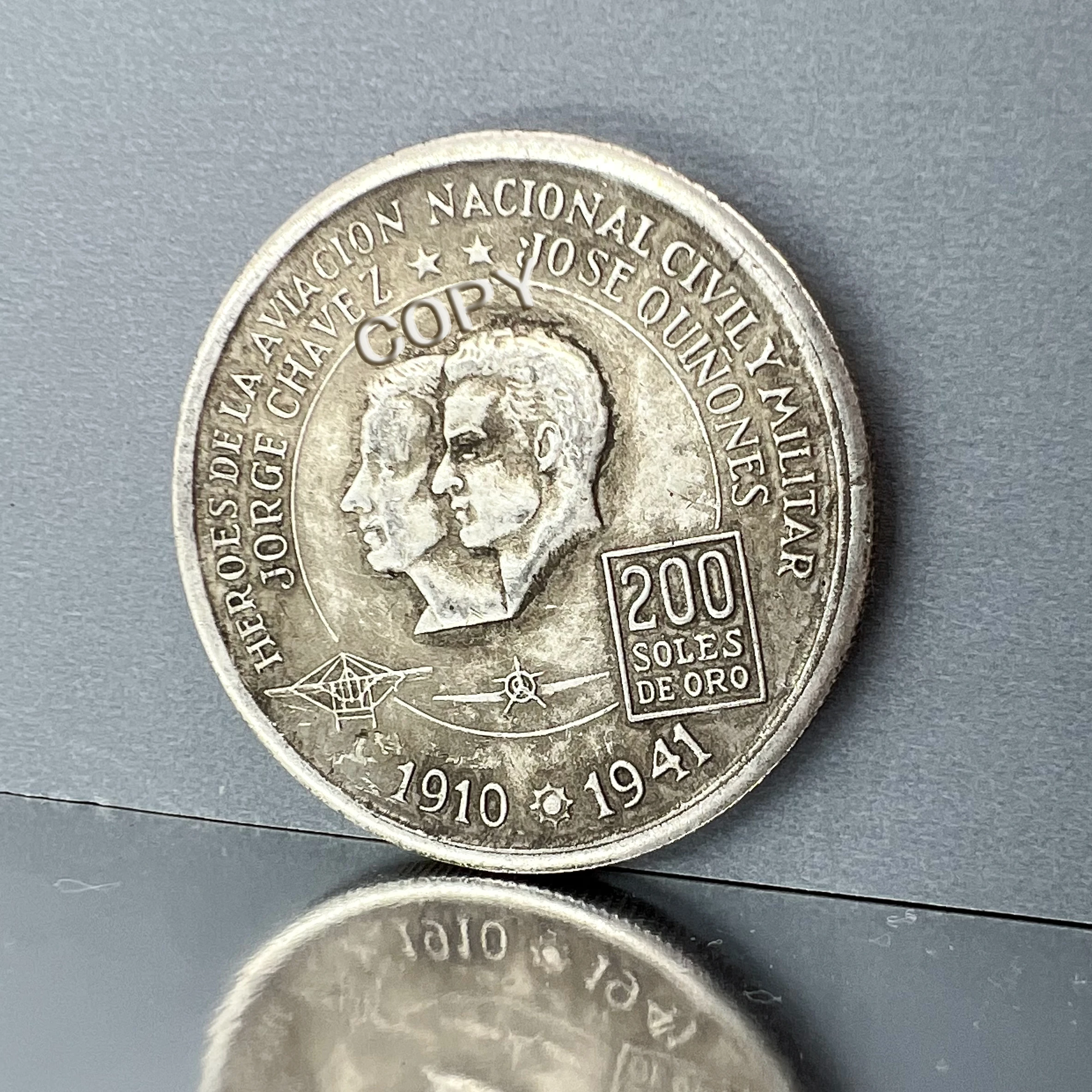 1975-South-America-Peru-200-peso-Double-Head-Butt-Silver-Coin-Antiques ...