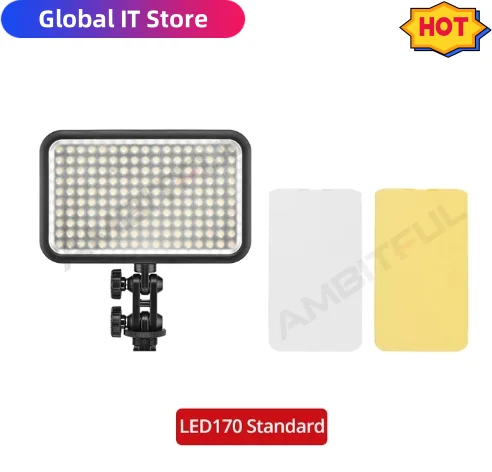 Godox-LED170-Video-Lamp-Light-170-LED-with-Yellow-soft-light-piece-for ...