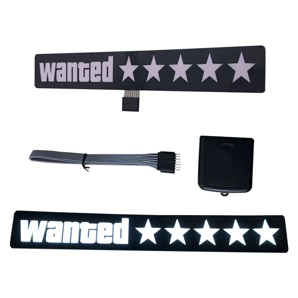 New-Fashion-Windshield-Electric-LED-Wanted-Car-Window-Sticker-Auto-Moto ...